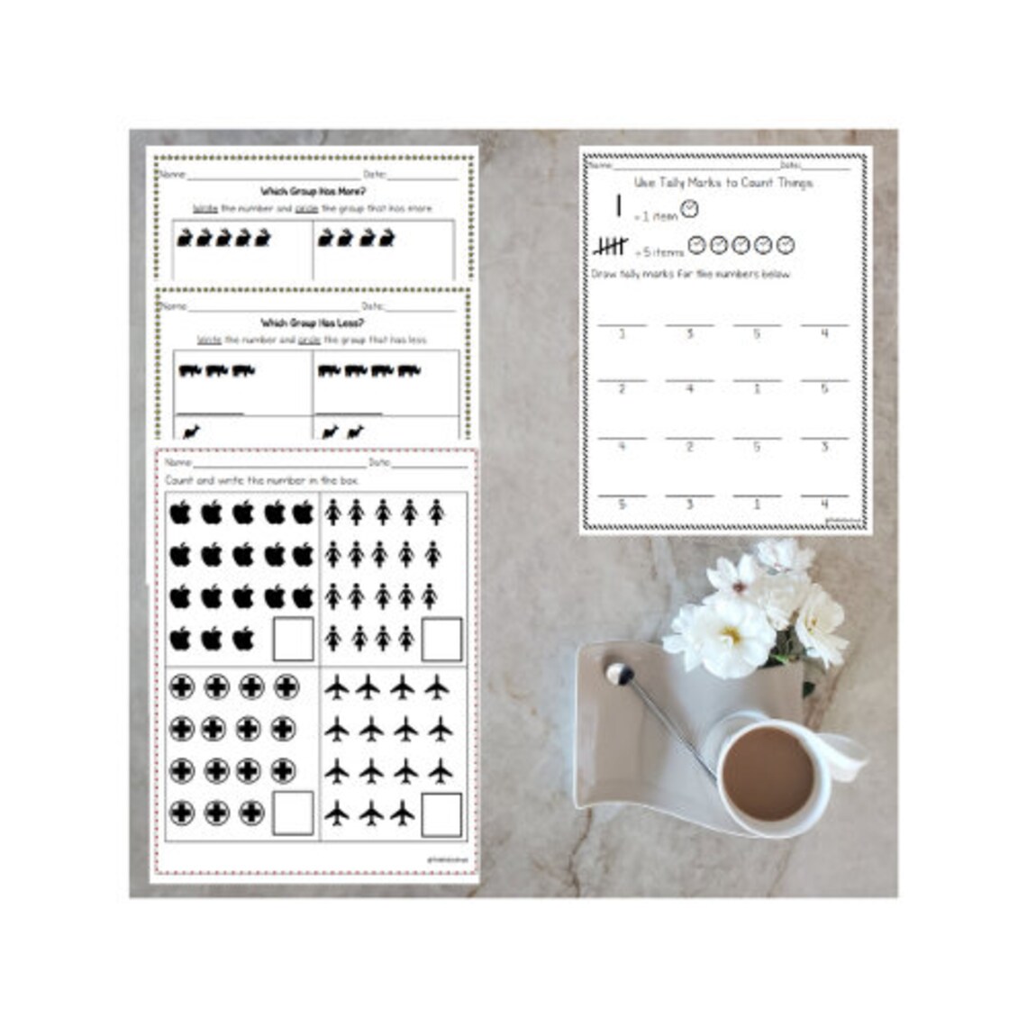 Pre-kindergarten Math Bundle - Etsy