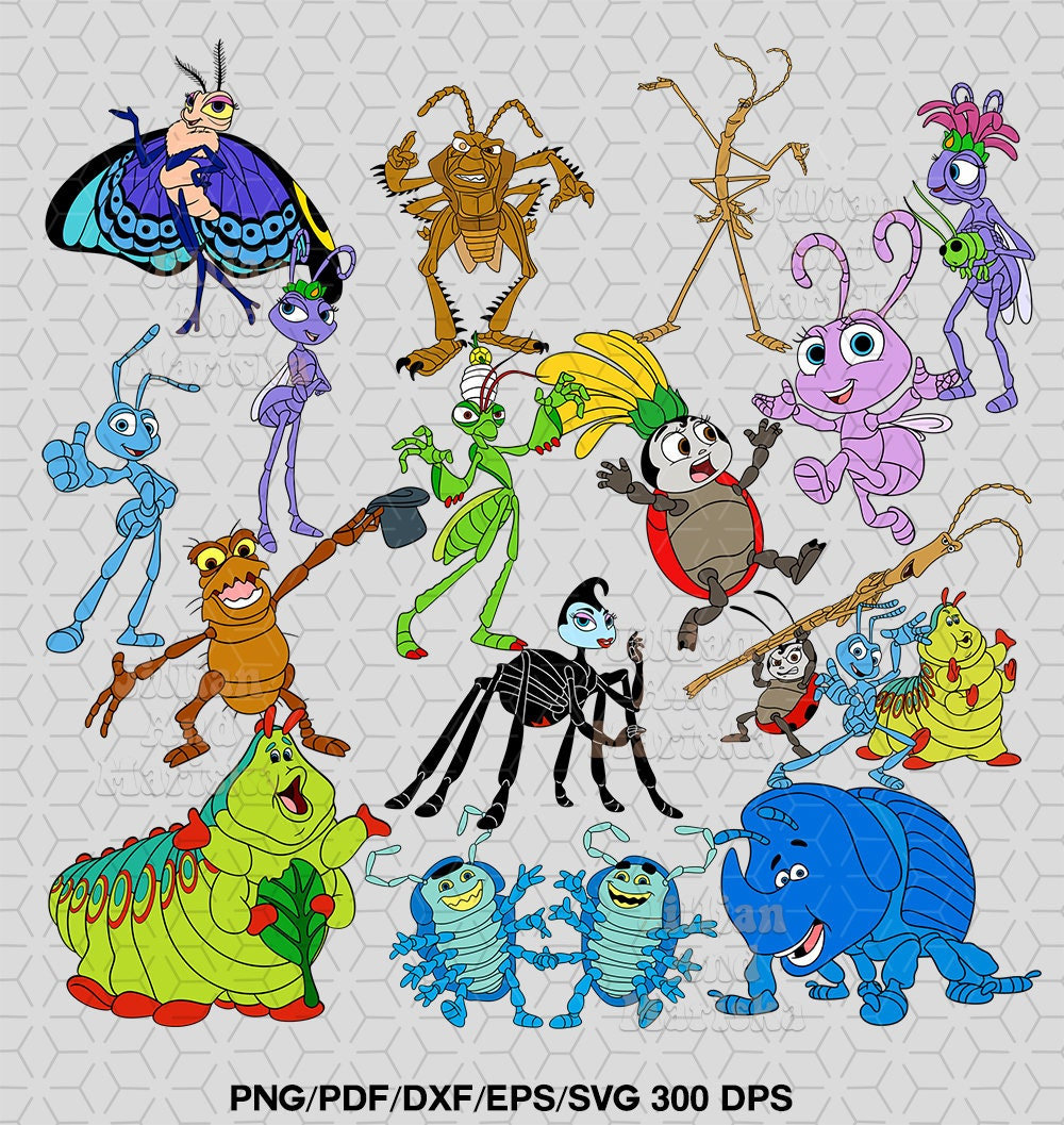 Bugs Svg, Layered Svg Bundle, Digital Download, Svg, Png, Cricut ...