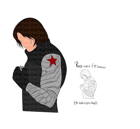Bucky Barnes SVG Bucky Barnes art Bucky Barnes decal | Etsy