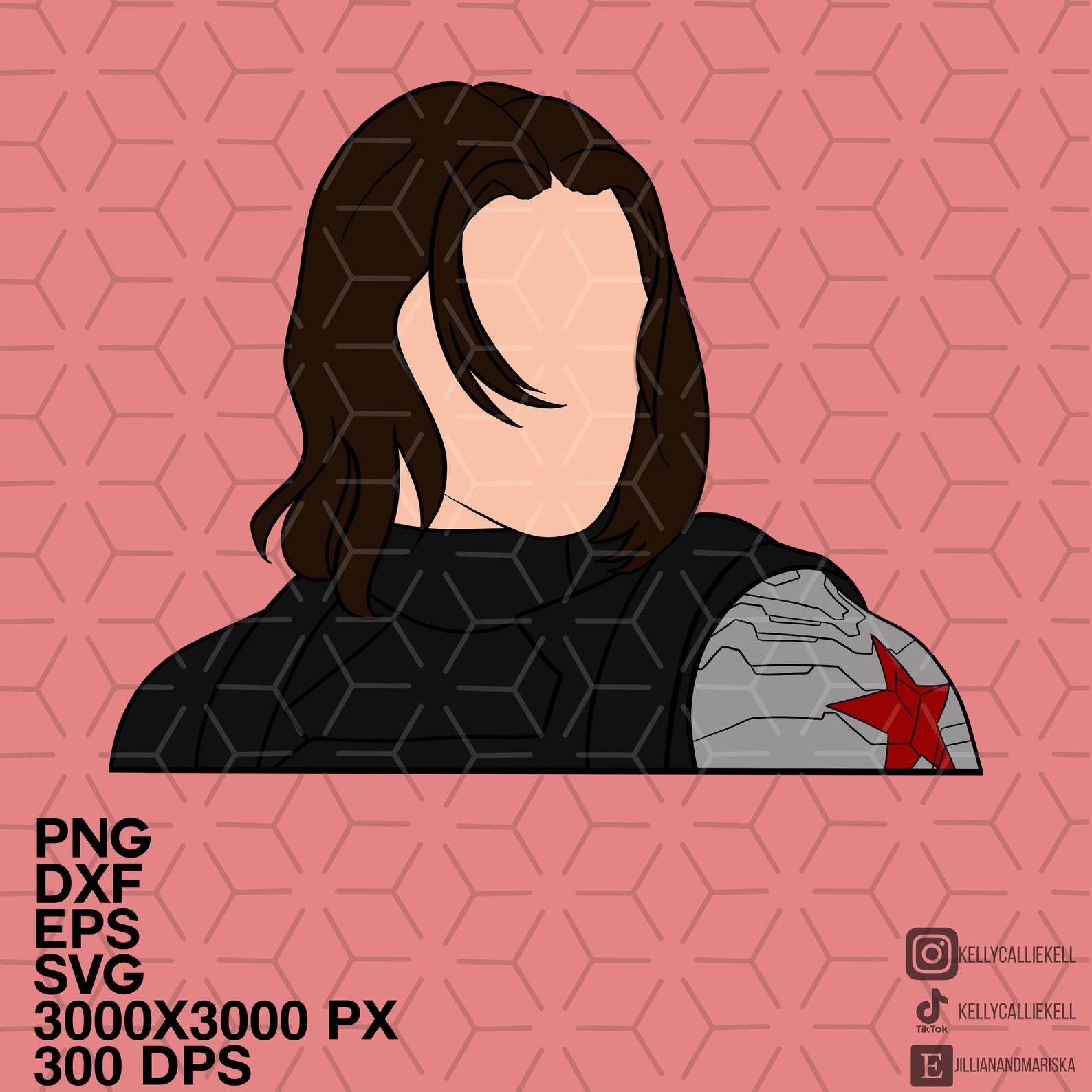 Bucky Barnes SVG | Bucky Barnes Art | Bucky Barnes Decal | Winter ...