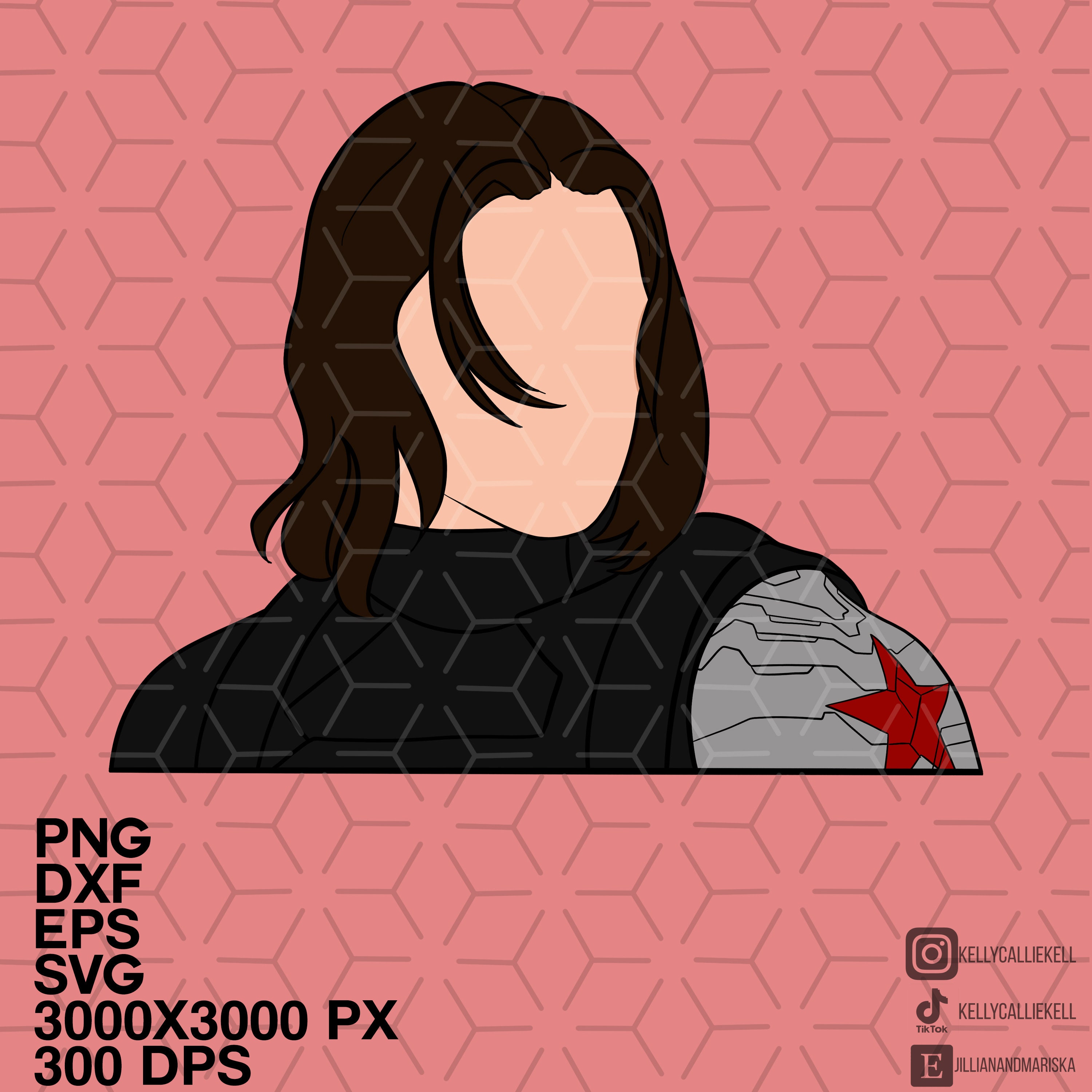 Bucky Barnes SVG | Bucky Barnes Art | Bucky Barnes Decal | Winter ...