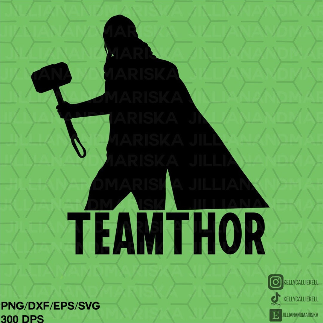 Thor Marvel Cut Svg, Eps, Dxf, Superhero Digital Download, God of ...