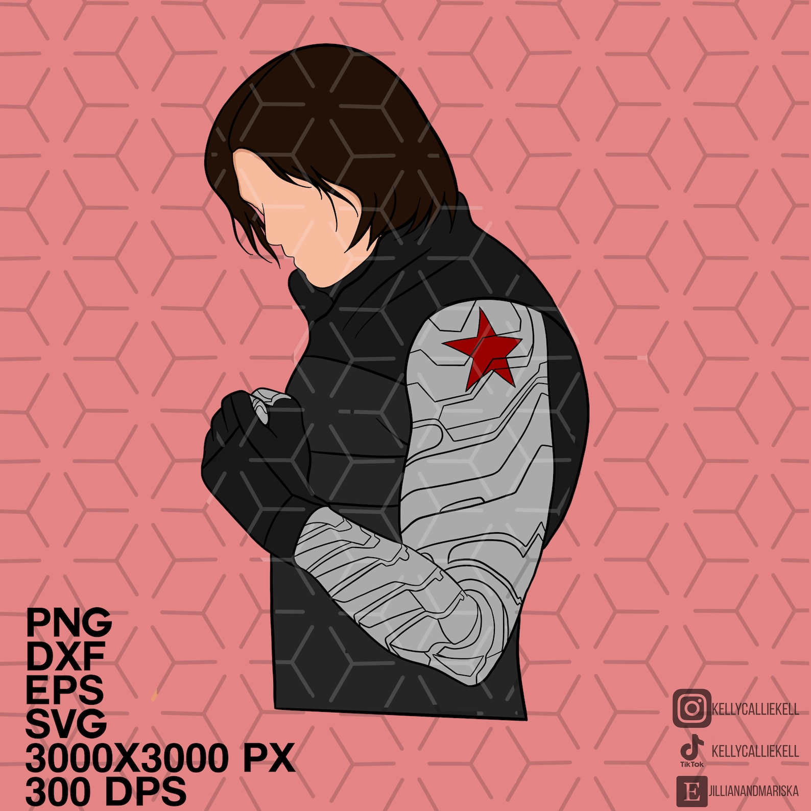 Bucky Barnes SVG | Bucky Barnes Art | Bucky Barnes Decal | Winter ...