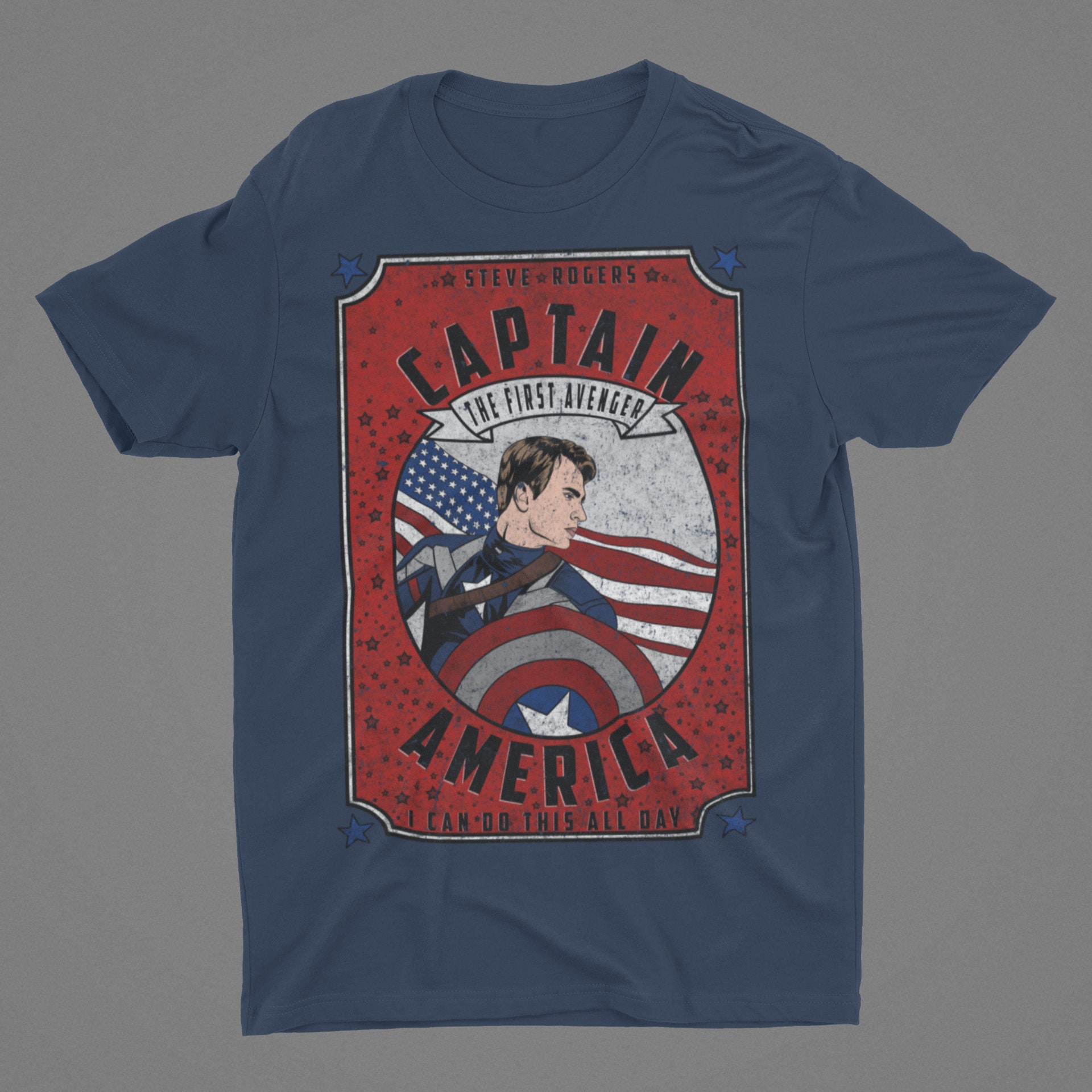 Captain America Sublimation Captain America Vintage File - Etsy