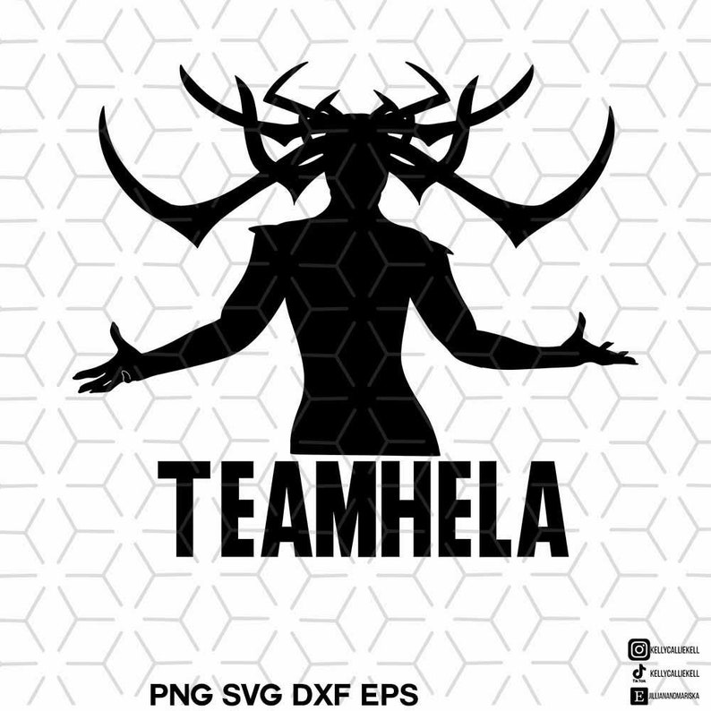 Hela, Hela SVG, Hela PNG, Hela DXF, Team Hela, Marvel Png, Marvel Dxf ...