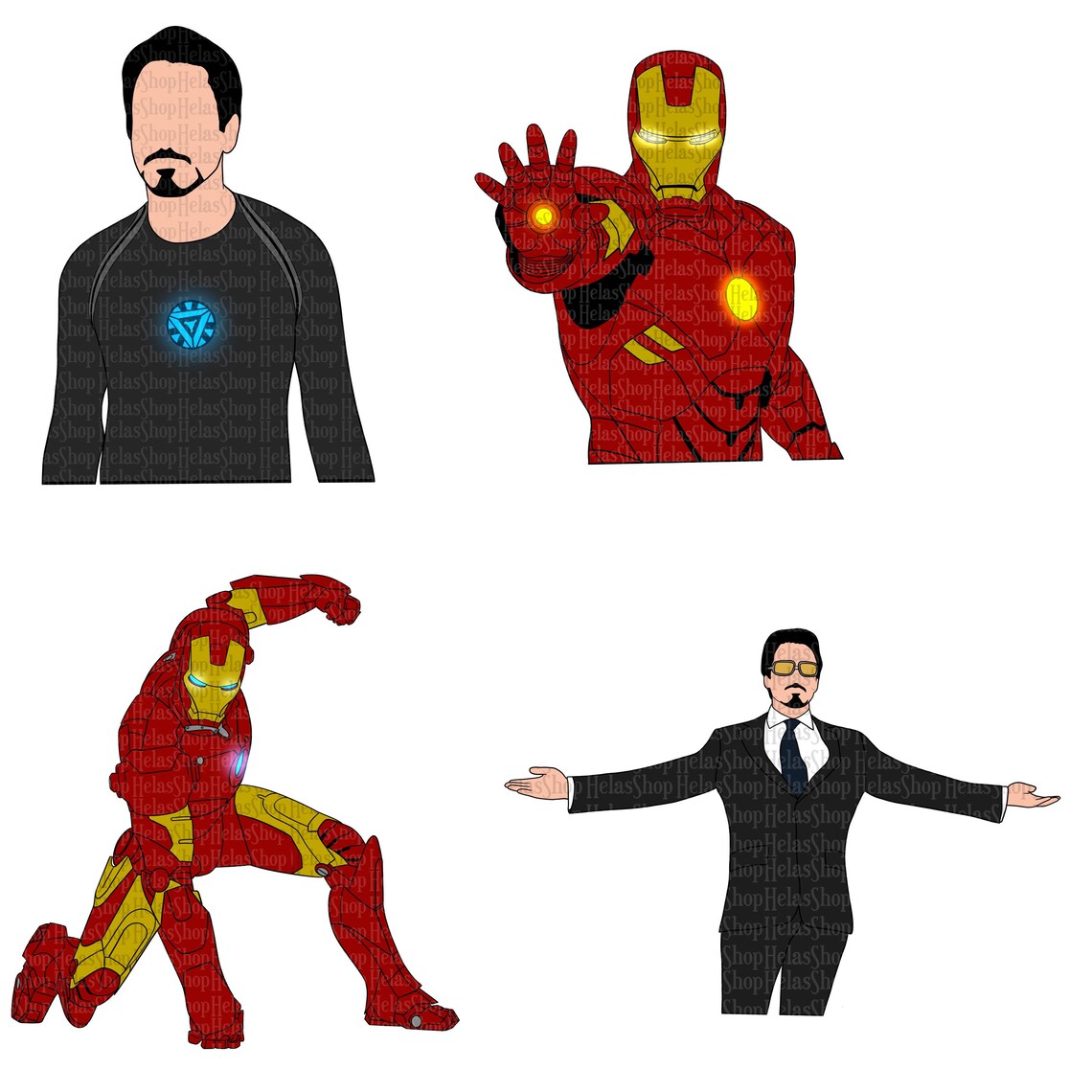 Tony Stark sticker png svg dxf Iron Man svg png dxf | Etsy