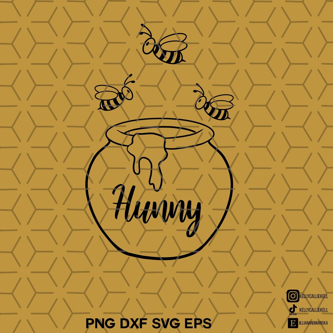 Hunny SVG, Honey Bee Svg, Honey Pot, Bee Svg, Honey Pot and Bee, Hunny ...