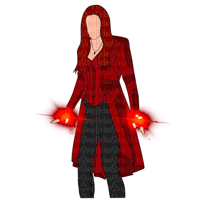 Wanda Maximoff Png Svg Dxf Sticker Scarlet Witch Dxf Svg Png Sticker - Etsy