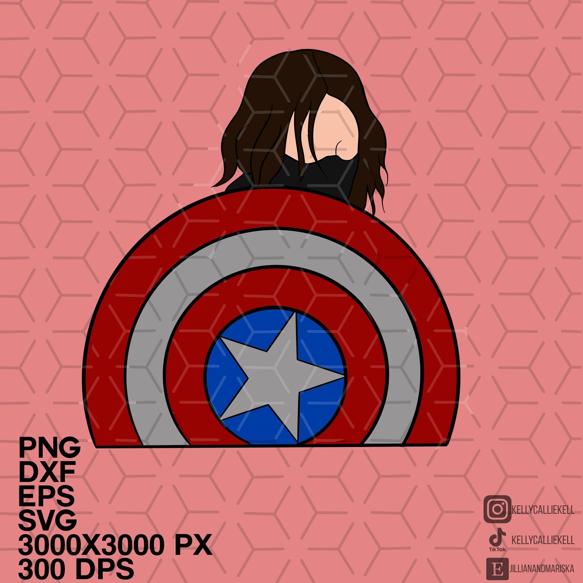Bucky Barnes SVG | Bucky Barnes Art | Bucky Barnes Decal | Winter ...