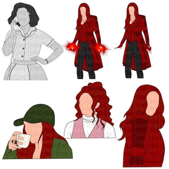 Wanda Maximoff Png Svg Dxf Sticker Scarlet Witch Dxf Svg Png - Etsy