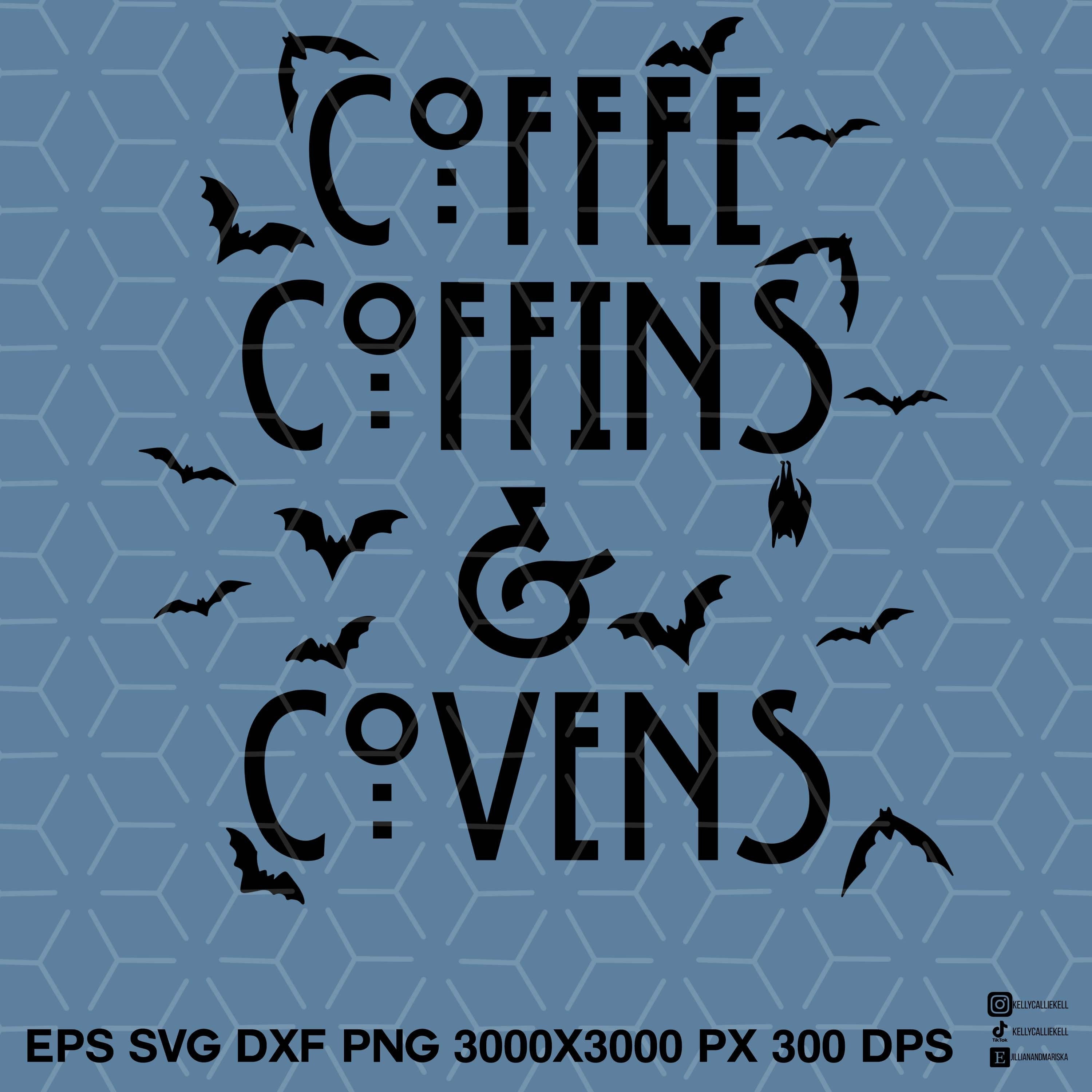 Coffee Coffin Coven Png, Halloween Svg, Halloween Dxf, Coven Svg, Coven ...