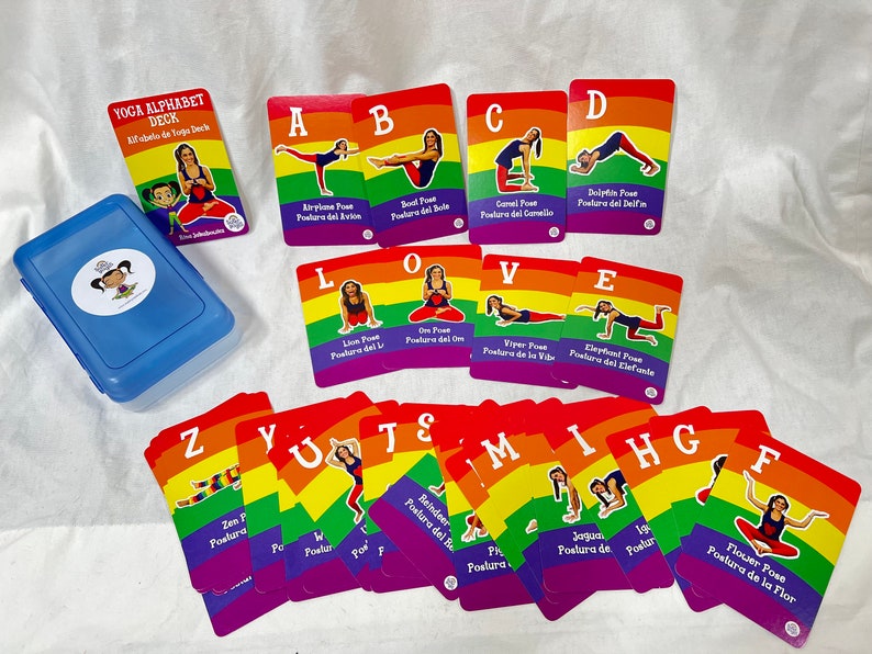 Super Yogis Yoga Alphabet Card Deck - Etsy
