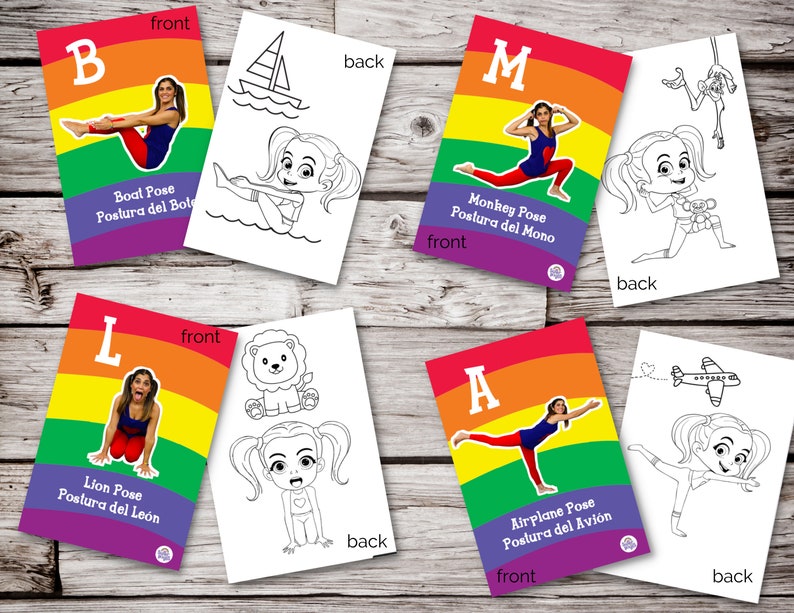 Super Yogis Yoga Alphabet Card Deck - Etsy