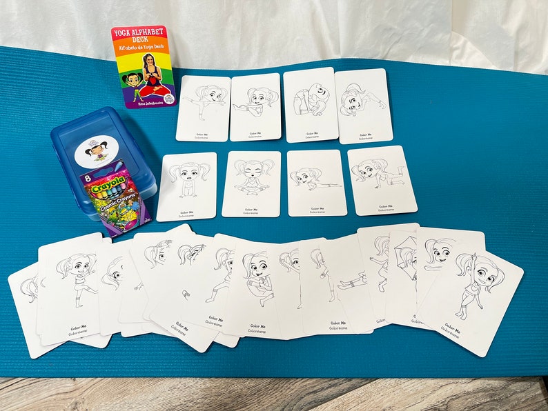 Super Yogis Yoga Alphabet Card Deck - Etsy