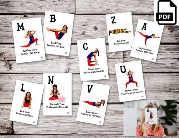 Downloadable Super Yogis Yoga Alphabet Deck and Coloring Cards - Etsy