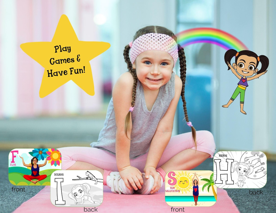 Super Yogis Alphabet Yoga Deck (bilingual) - Etsy