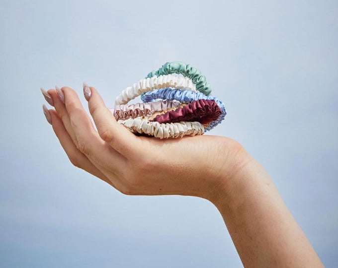 Silk Scrunchies - Etsy UK
