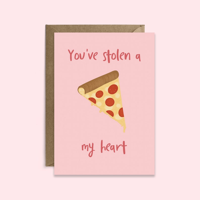You've Stolen A Pizza My Heart Valentines Day Card - Etsy UK