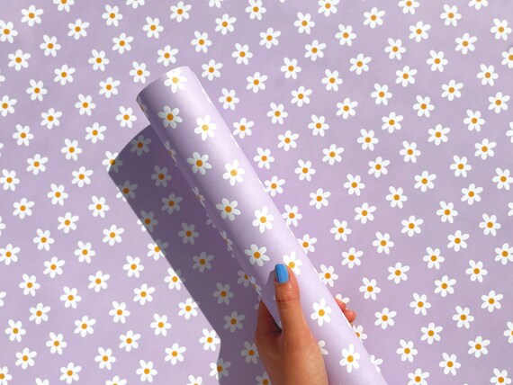 Daisy Flowers Gift Wrap Sheets Recyclable Wrapping Paper - Etsy