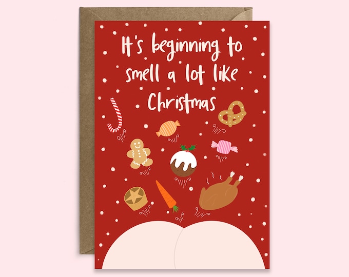 Funny Farts Christmas Card With Humour Cheeky Joke Christmas Card for ...