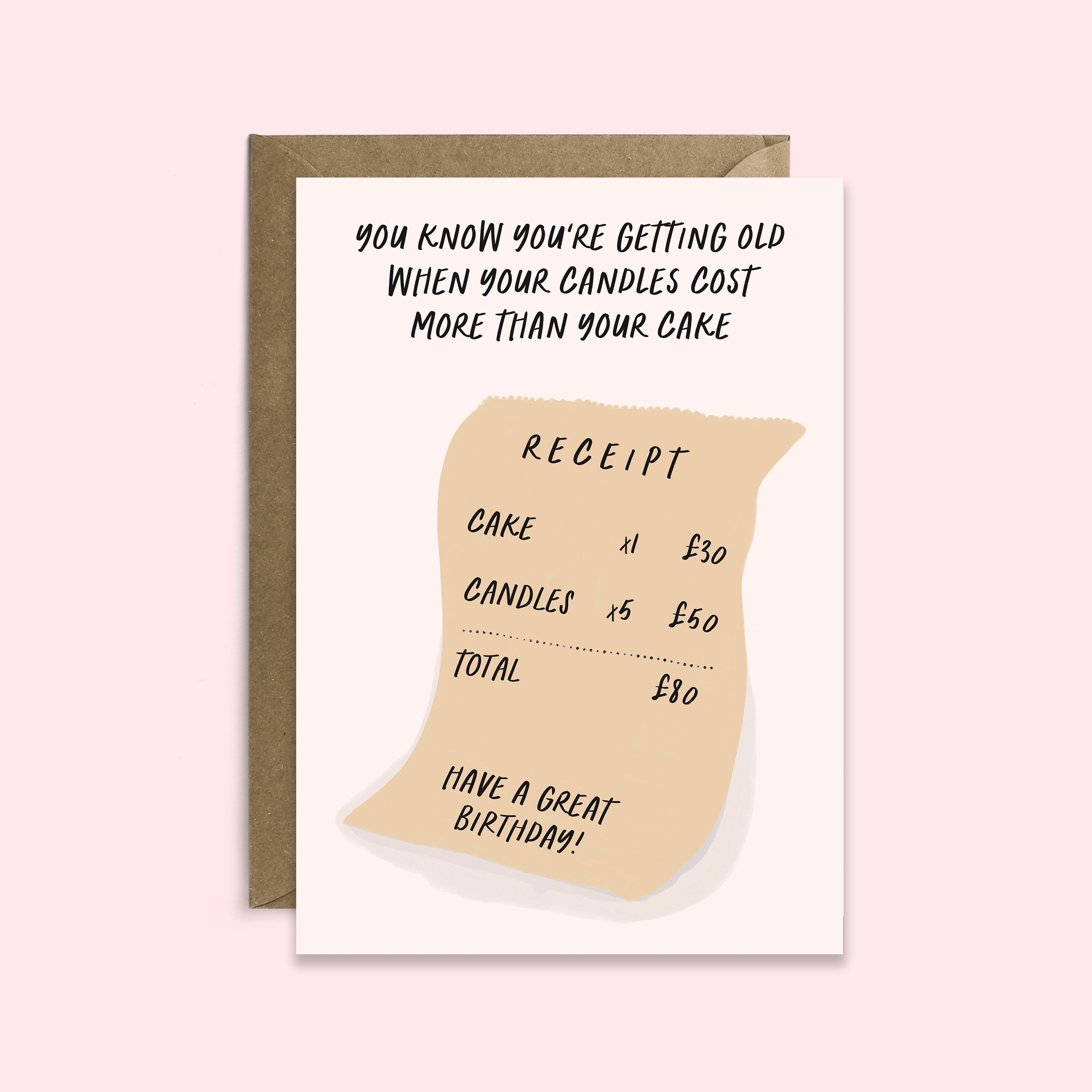 Age Joke Birthday Card Getting Old Birthday Card OAP Card. Old Age ...
