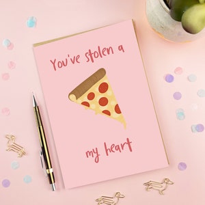You've Stolen A Pizza My Heart Valentines Day Card - Etsy UK