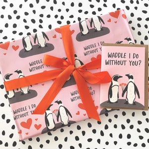 Penguin Anniversary Card | Waddle I Do Without You | Cute Penguin Love ...