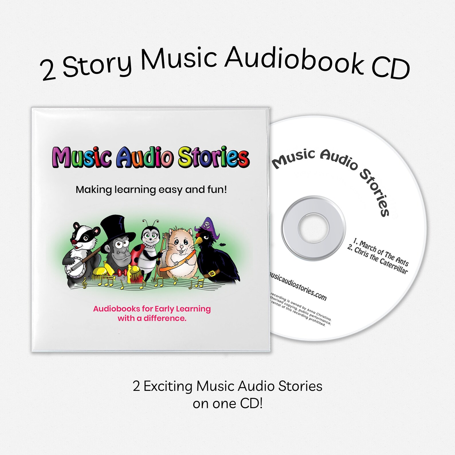 Audiobooks for Kids 2 Music Audio Stories on CD for Children Fun ...