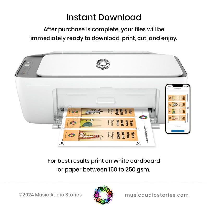 4 Printable Bookmarks | Doubled-sided Digital JPG Download Bookmark Set ...