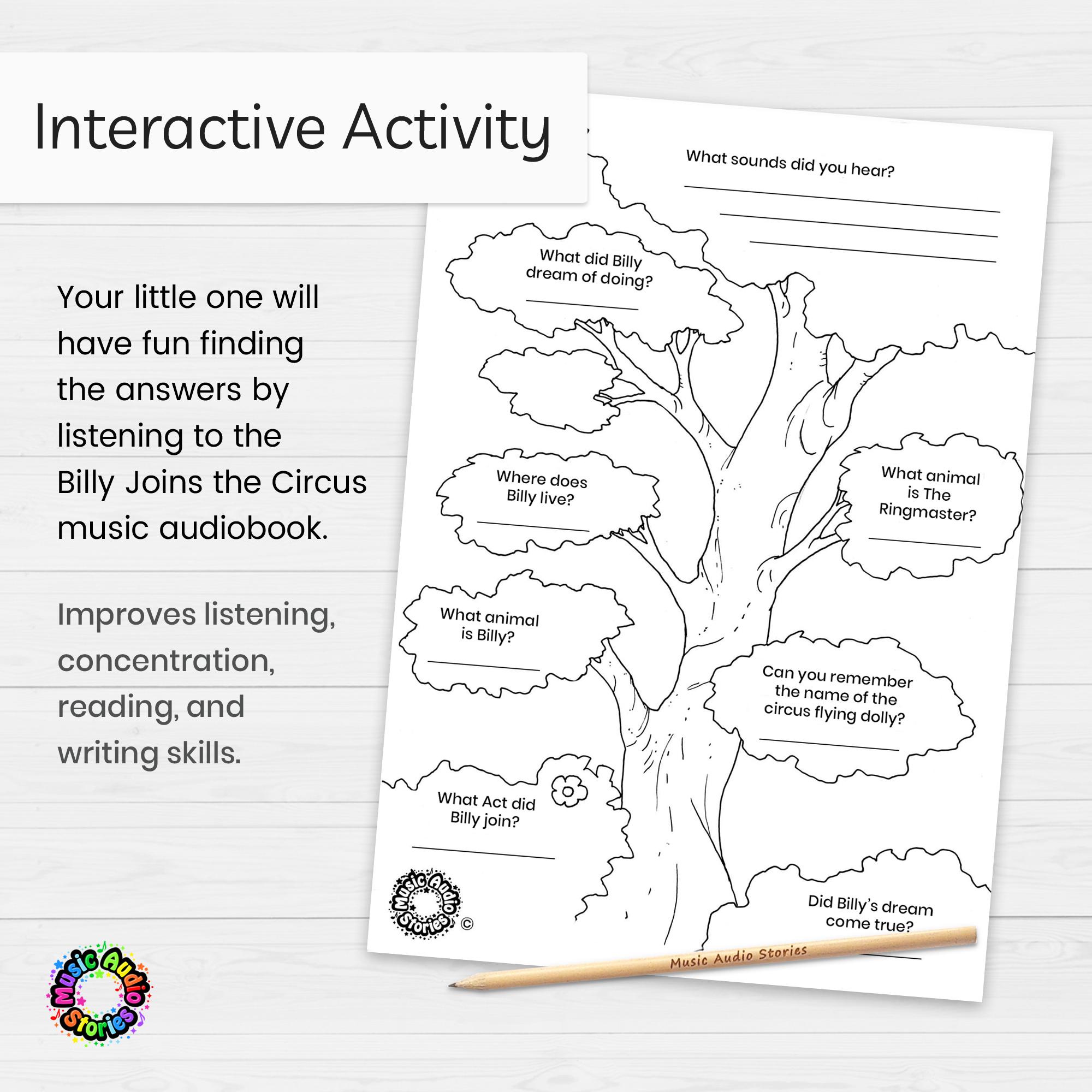 Circus Listening Game: Question Tree Activity (A4 Printable) - Etsy
