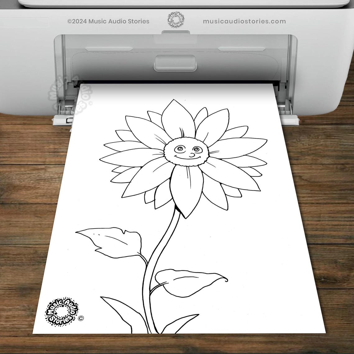Enchanted Flower Colouring Pages: Kids Printable Bundle (digital ...