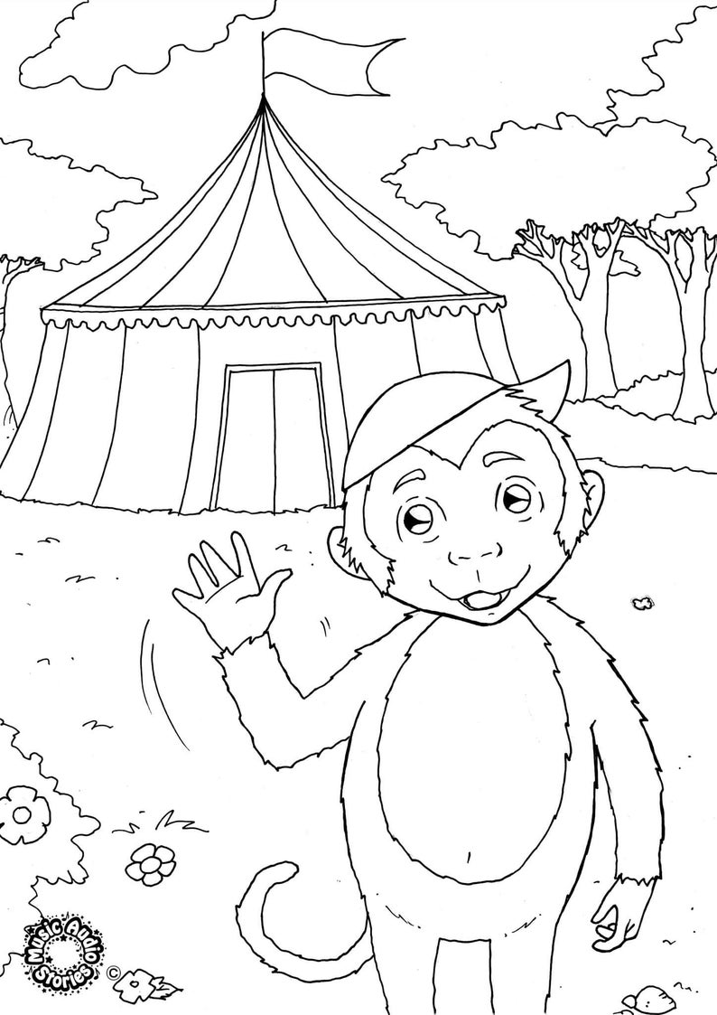 Colour in Character Printable for Children Fun and Easy - Etsy