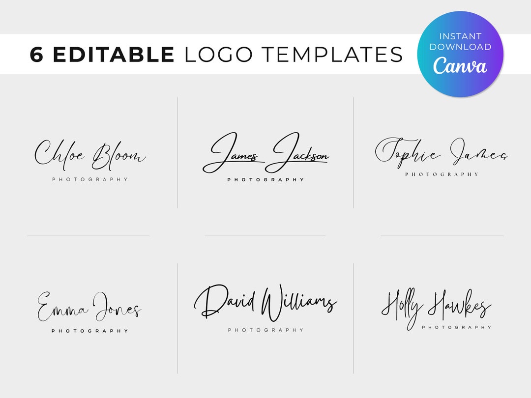 Logo Maker Logo Creation Editable Logo Logo Designs - Etsy UK