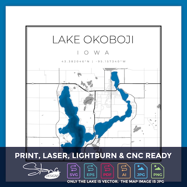Lake Okoboji Png - Etsy