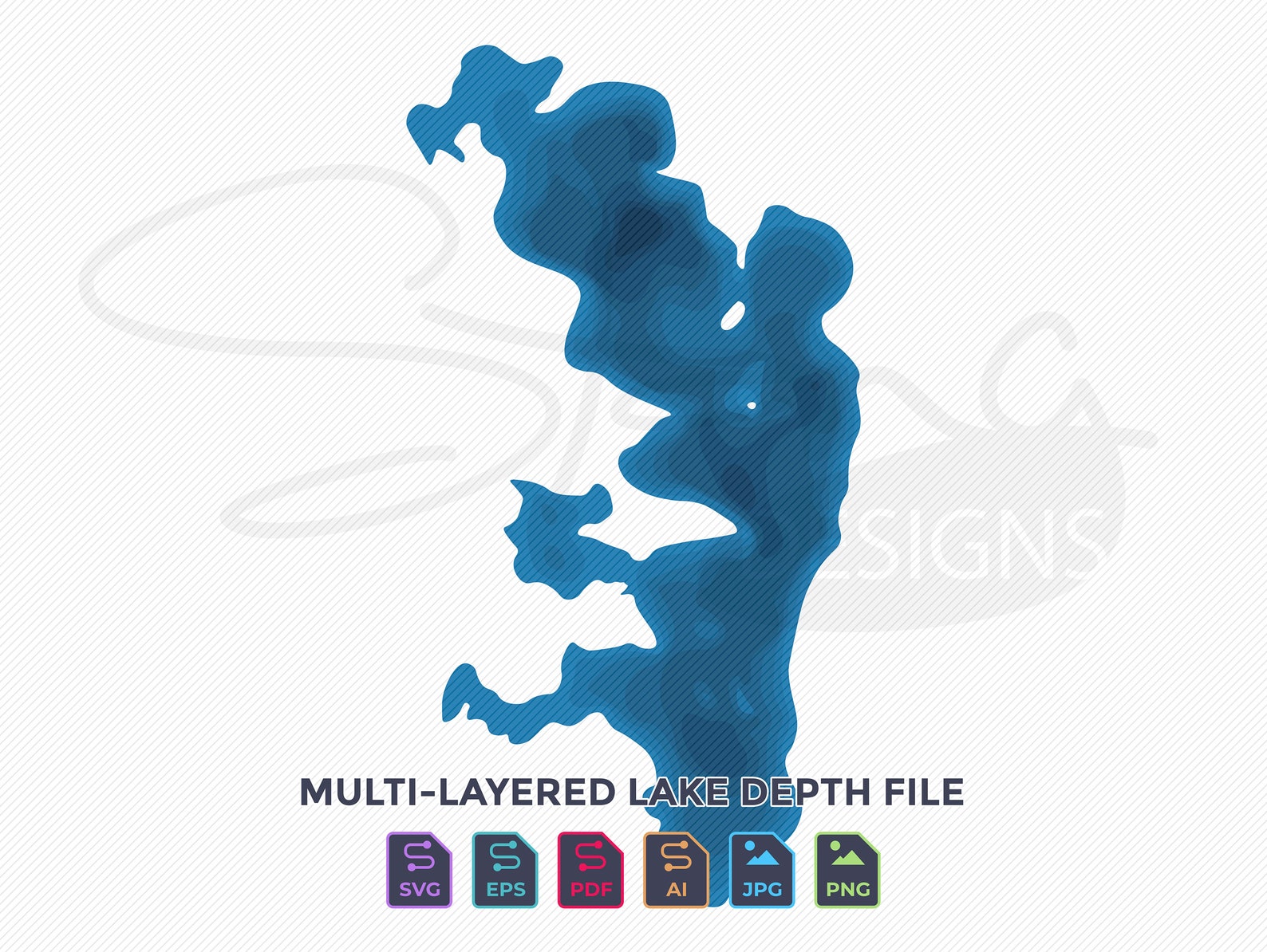 Lake Franklin MN Topographical Map | Print Ready Wall Decor | Multiple ...