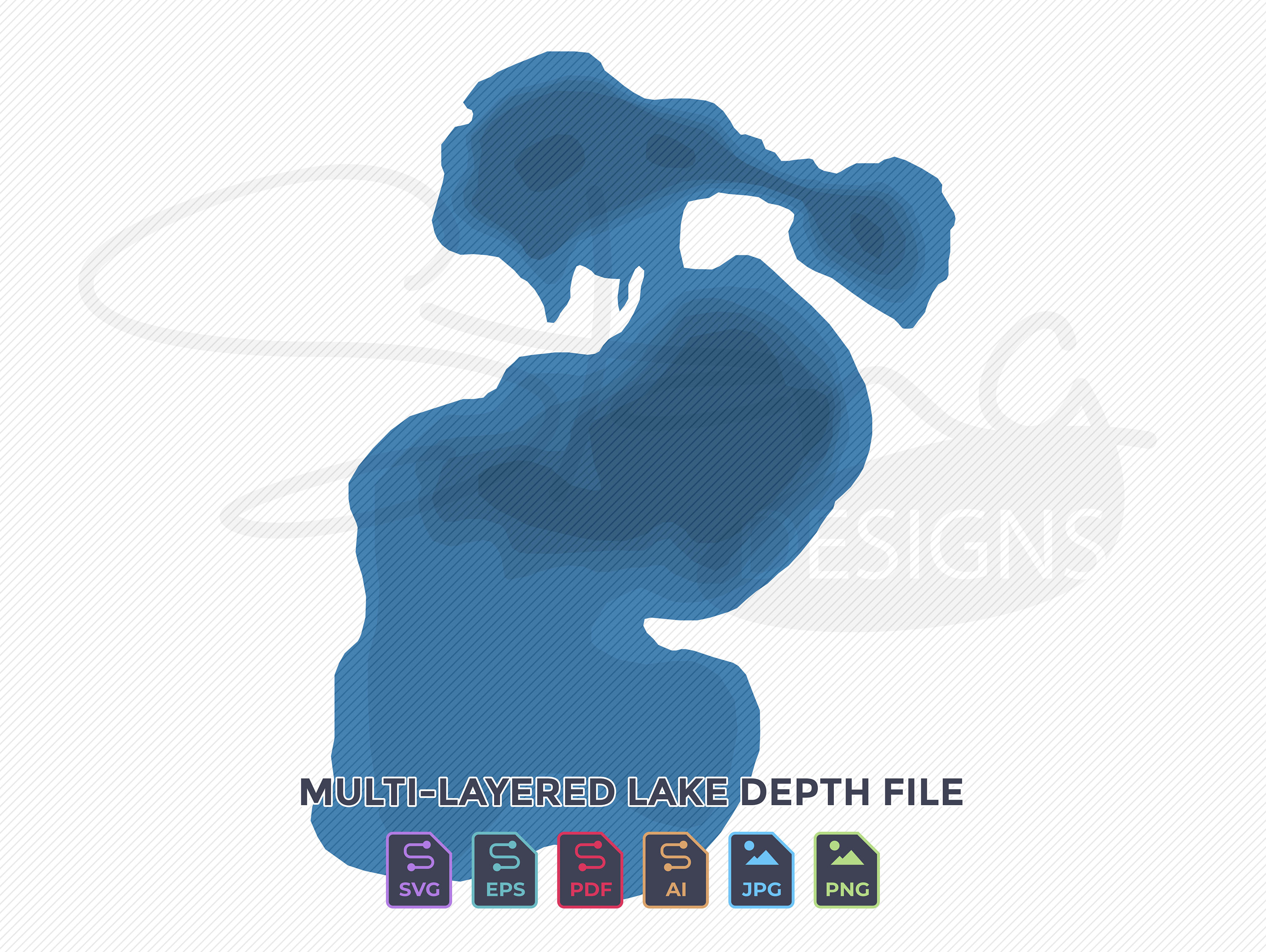 Floyd Lake MN Topographical Map | Print Ready Wall Decor | Multiple ...