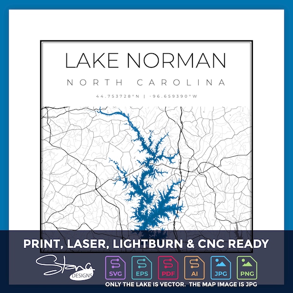 Lake Norman Svg - Etsy