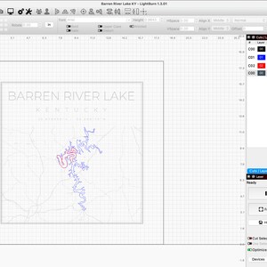 Barren River Lake KY Topographical Map | Print Ready Wall Decor ...