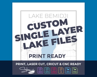 Crane Lake Map Svg - Etsy