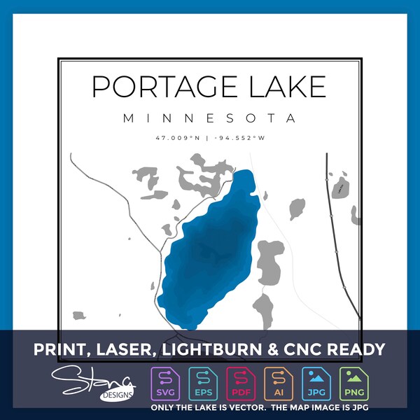 Portage Lakes Svg - Etsy