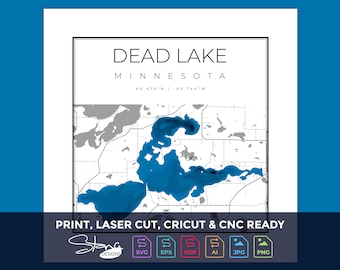Dead Lake Mn Svg - Etsy