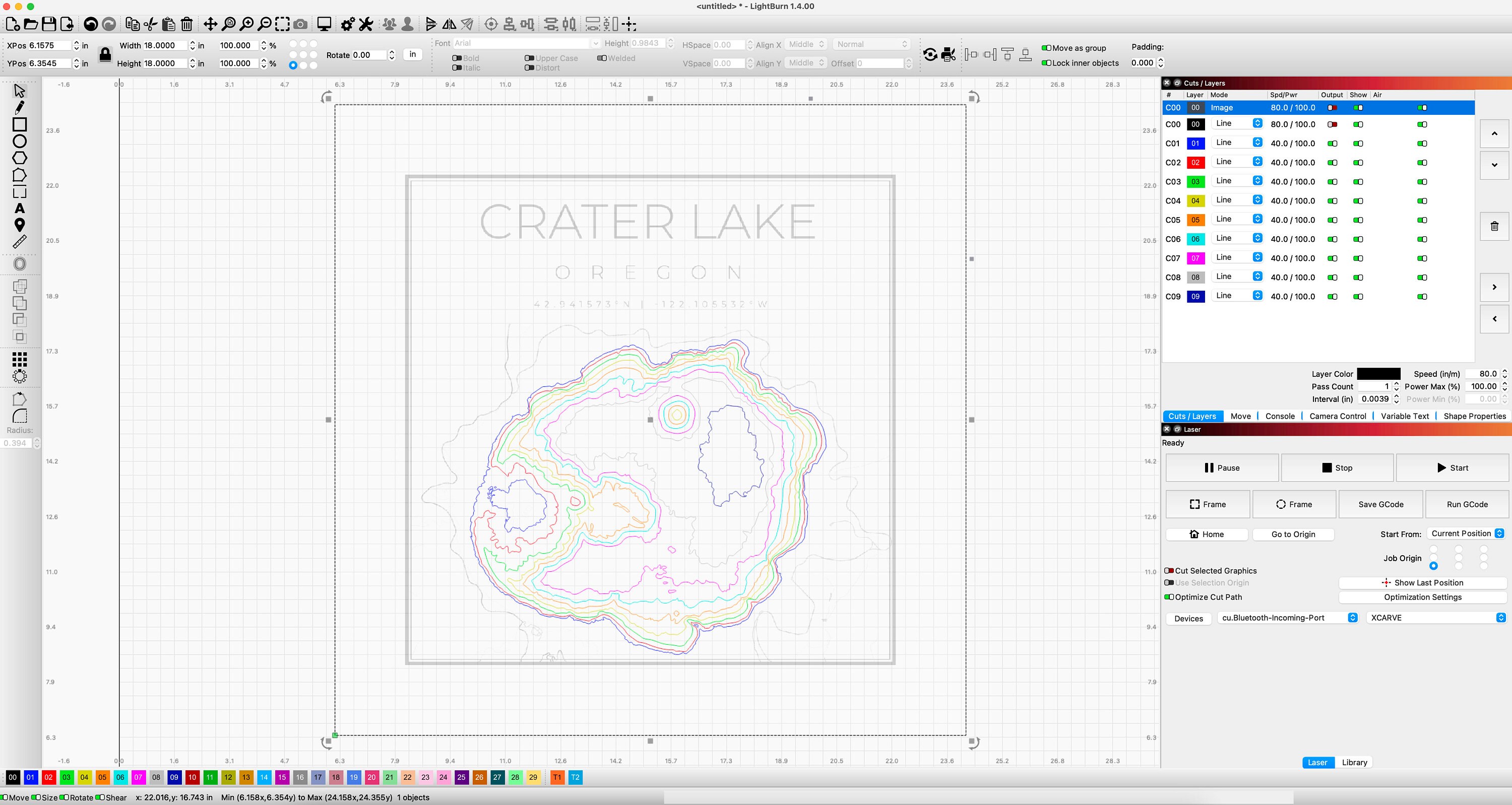 Crater Lake OR Topographical Map | Print Ready Wall Decor | Multiple ...