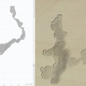 Lake Okoboji IA Topographical Map | Print Ready Wall Decor | Multiple ...