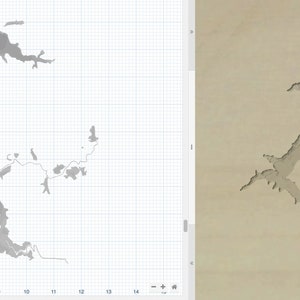Lake Coeur D’alene ID Topographical Map | Print Ready Wall Decor ...