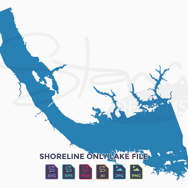 Map of Lake Marion Sc - Etsy