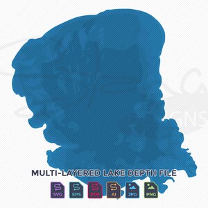 Mille Lacs Lake MN Topographical Map | Print Ready Wall Decor ...