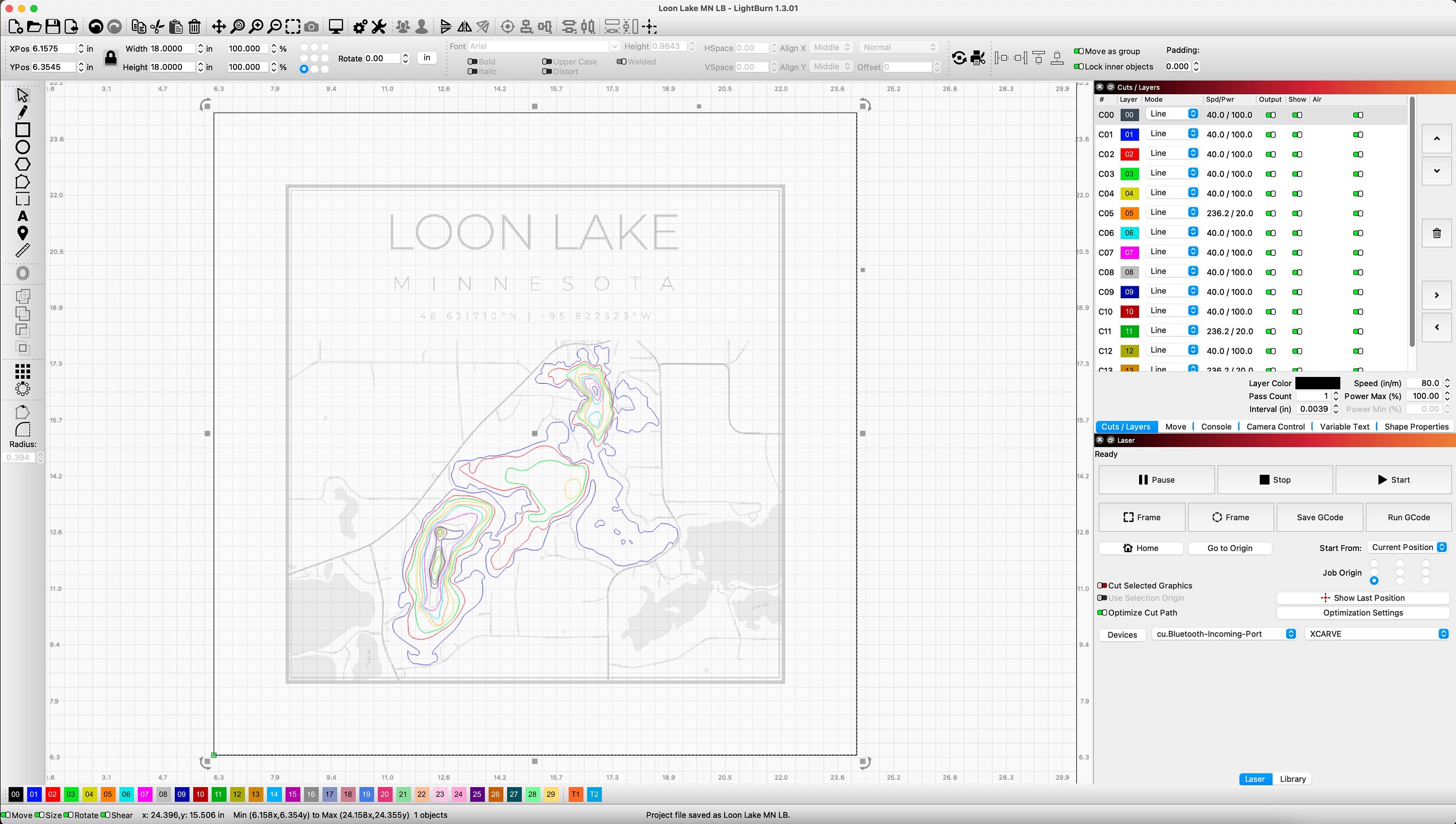 Loon Lake MN Topographical Map Print Ready Wall Decor - Etsy