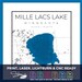 Mille Lacs Lake MN Topographical Map Print Ready Wall Decor Multiple ...