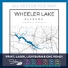 Storm Lake IA Shoreline Only Map Single Layer Svg Pdf Ai Eps Png Jpg ...