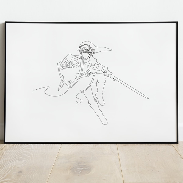 Zelda Line Art - Etsy